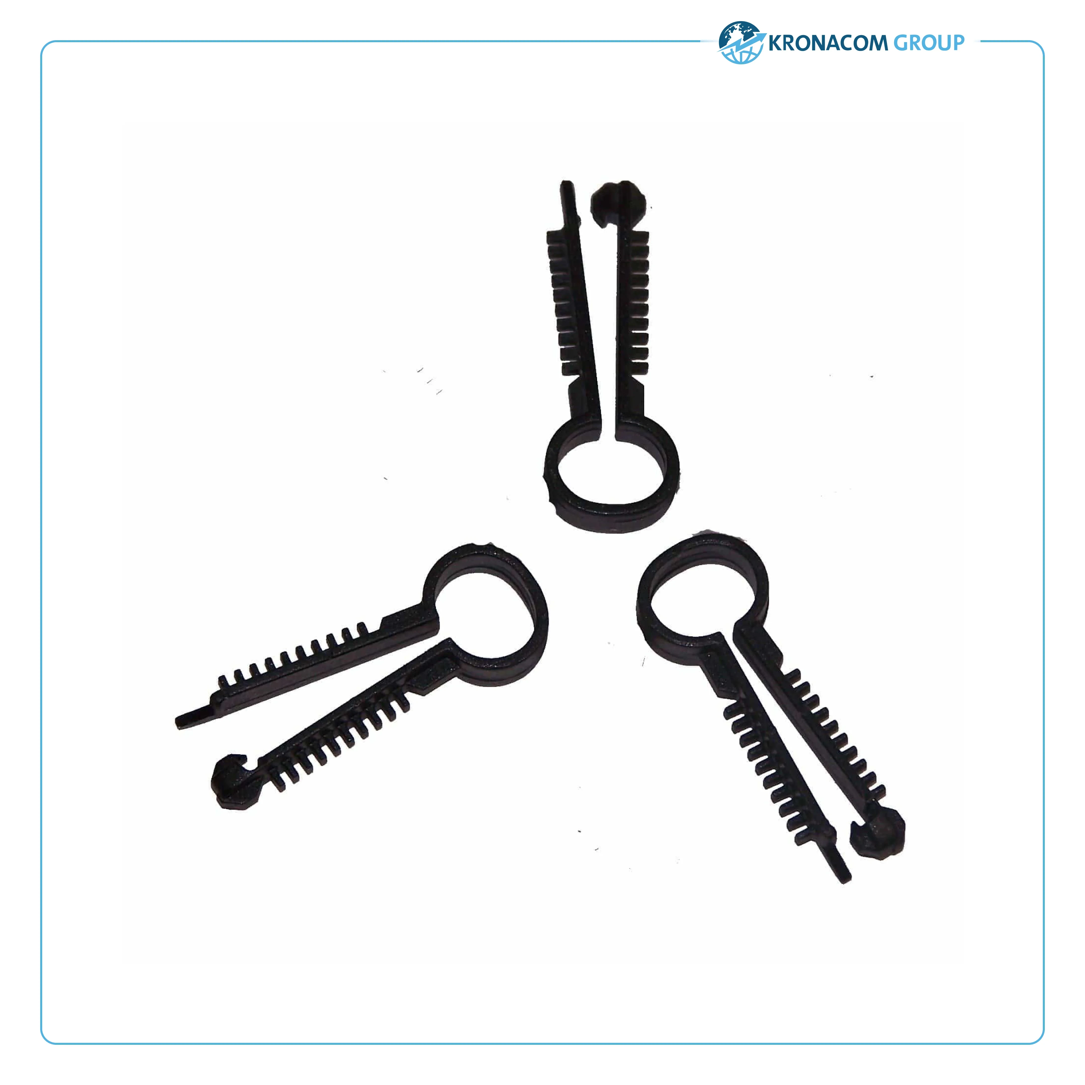 Pontet Cheville Rond Noir - Lot de 100 | Fixation Fibre Optique ...